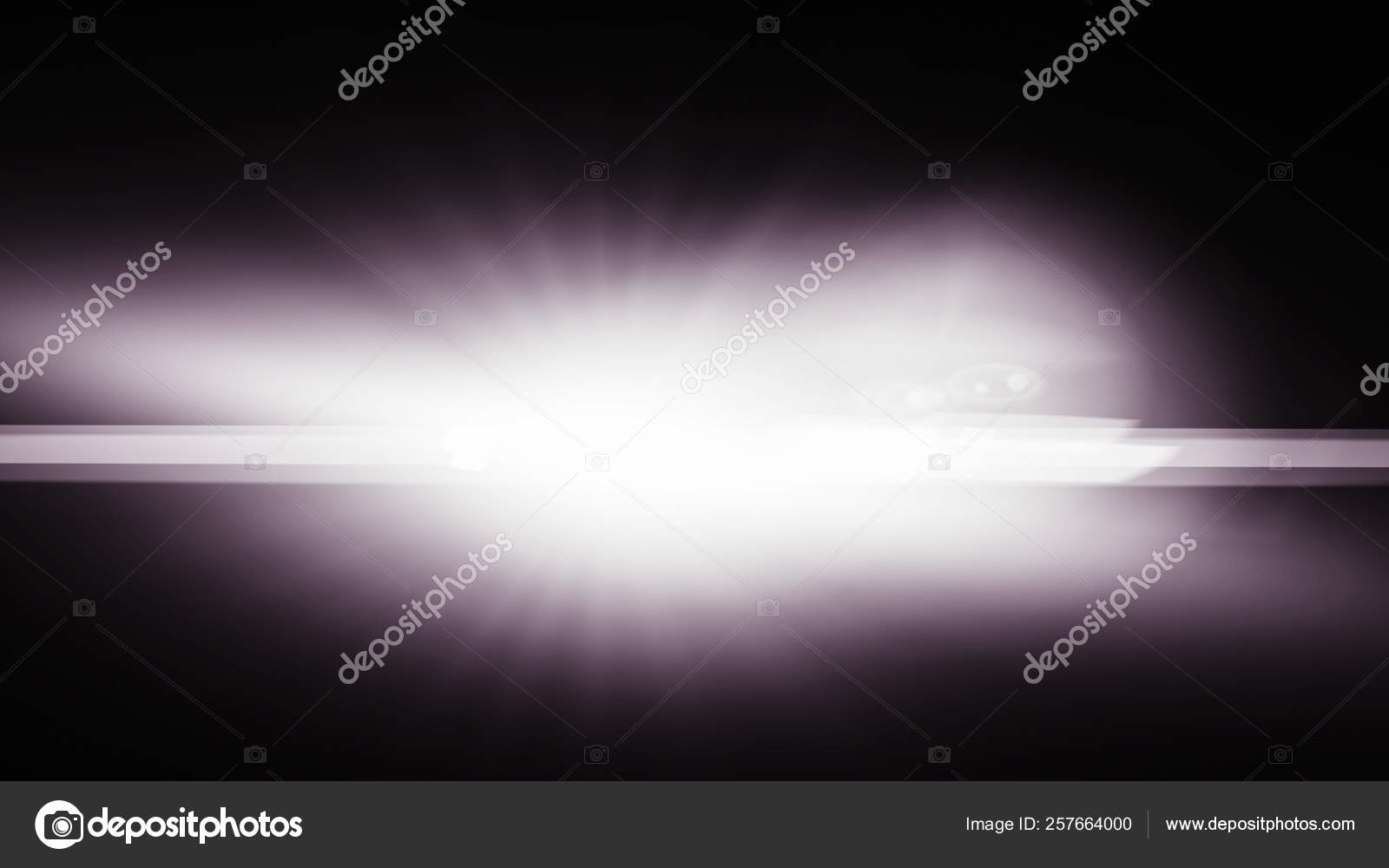 Realistic Len flare glow light effect on black background. Optic Stock ...