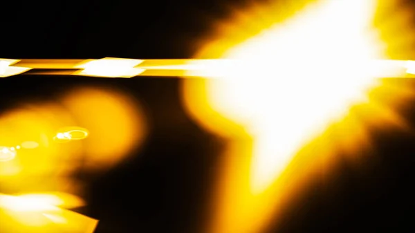 Realistic Len flare glow light effect on black background. Optic ...