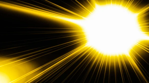 Realistic Len flare glow light effect on black background. Optic ...