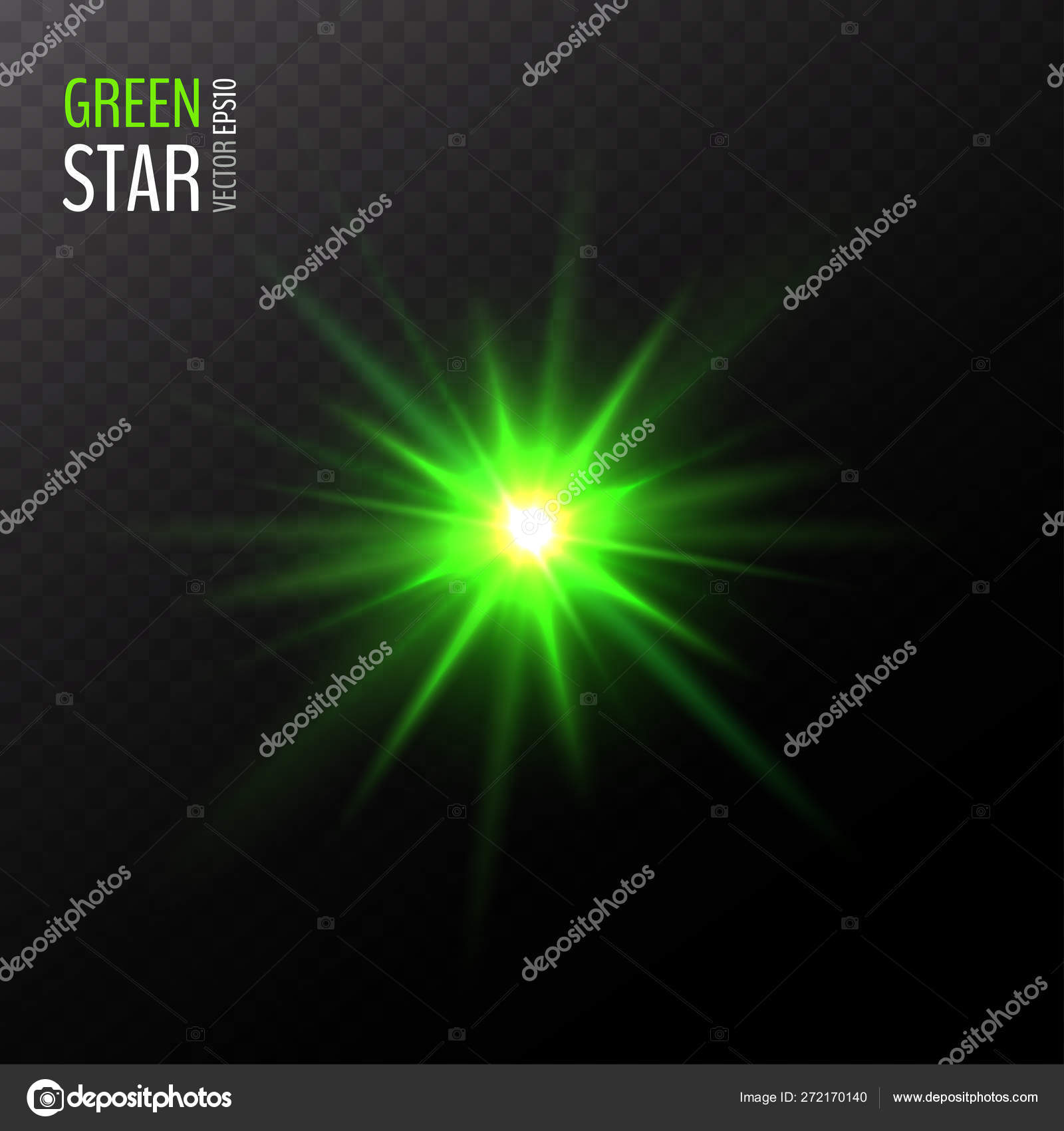Vector shining green star Stock Vector Image by ©rioabajorio #272170140