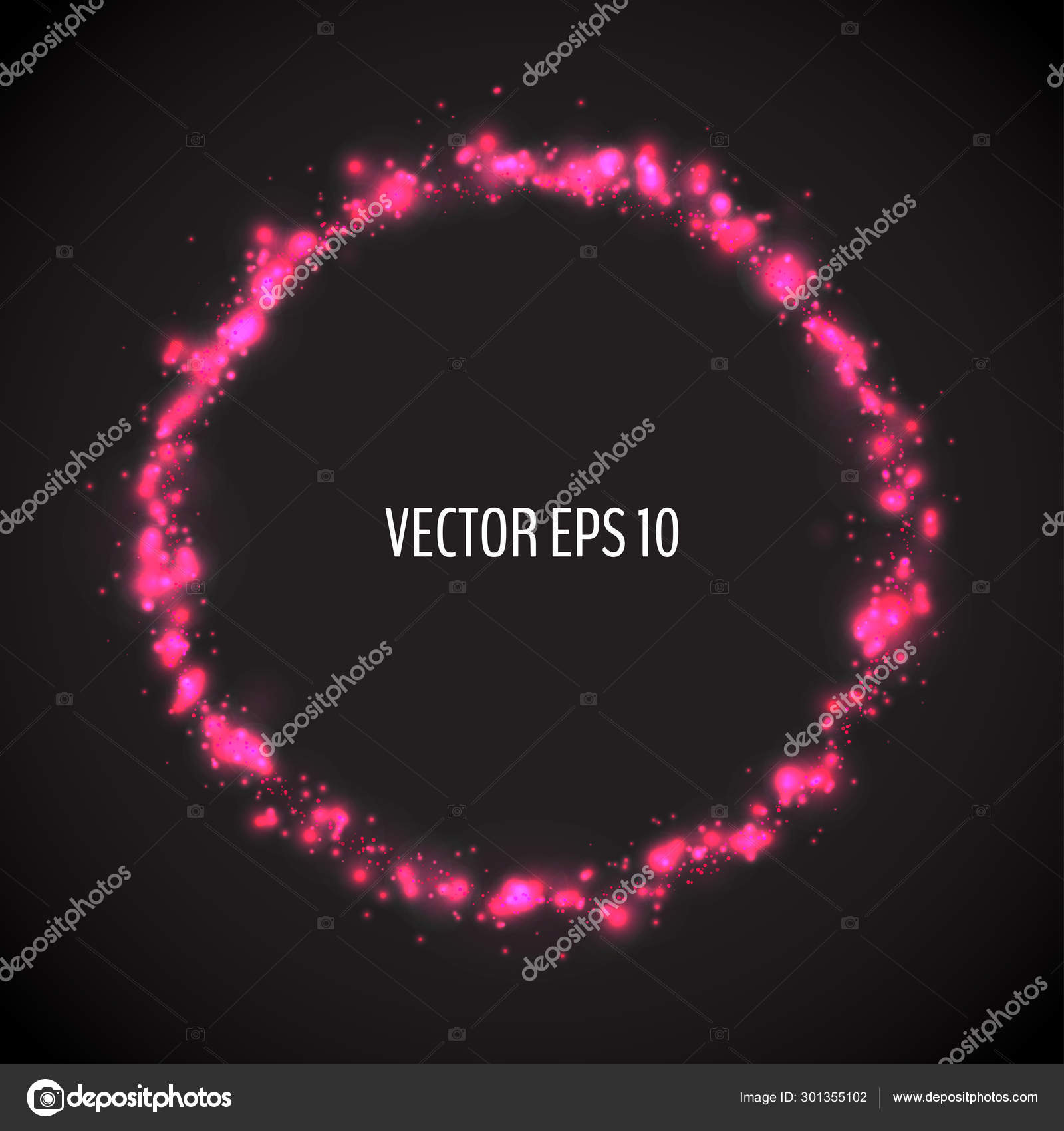 Shining pink circle Stock Vector Image by ©rioabajorio #301355102