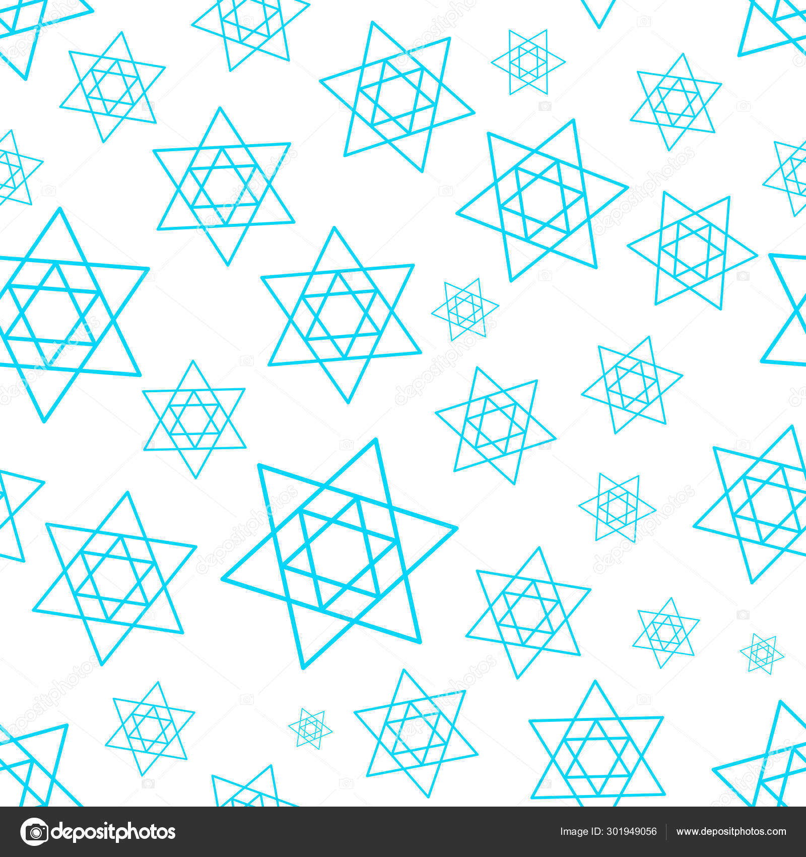 Seamless jewish pattern Stock Vector Image by ©rioabajorio #301949056