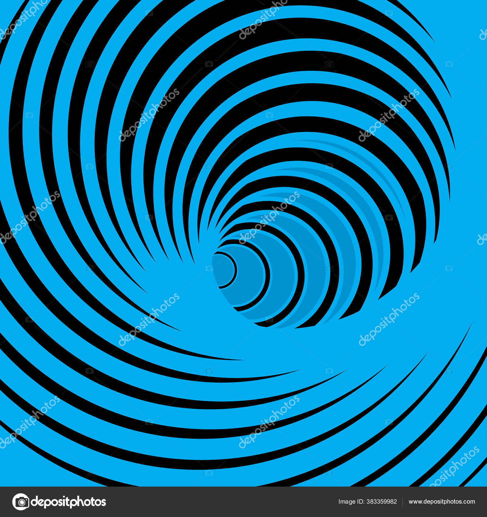 Blue spiral vortex Stock Vector Image by ©rioabajorio #383359982