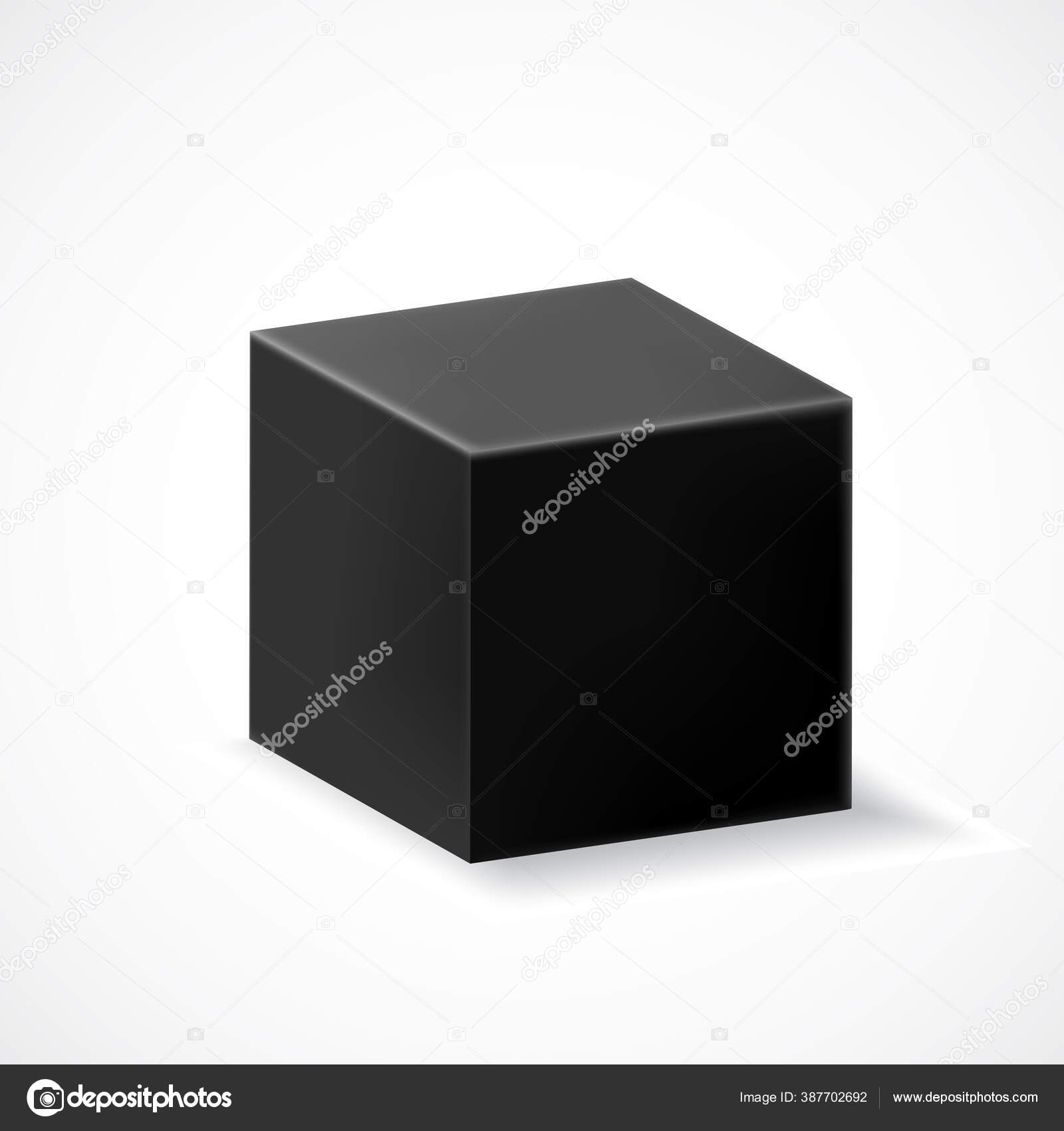 Black glossy cube Stock Vector Image by ©rioabajorio #387702692
