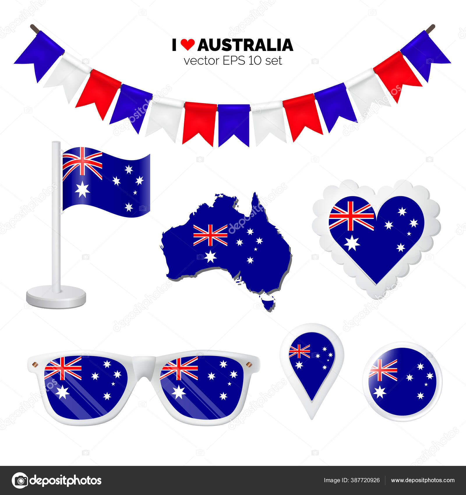 Australia symbol set Stock Vector by ©rioabajorio 387720926