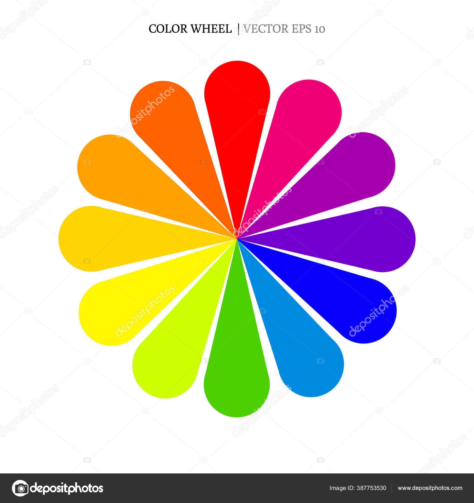 Abstract color wheel Stock Vector Image by ©rioabajorio #387753530