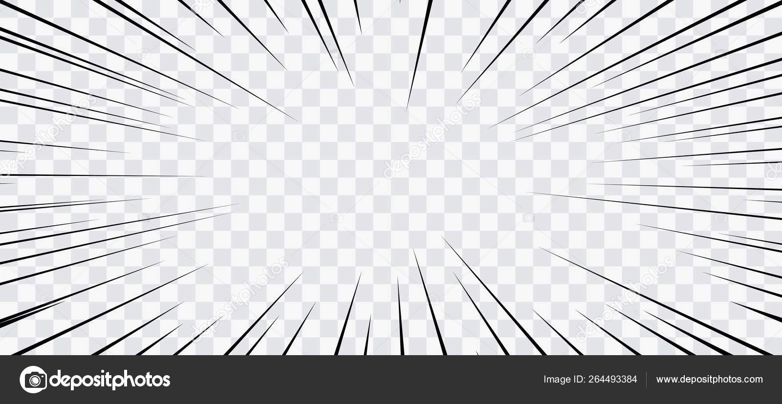 Comic book action lines. Speed lines Manga frame Stock Vector Image by ...