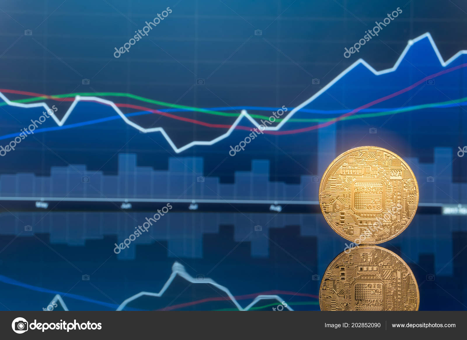 Initial Coin Offering Ico Digital Money Investing Concept Physical ...