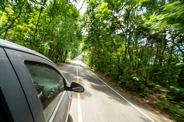 Images: road side view | Side View Black Car Driving Road Forest ...