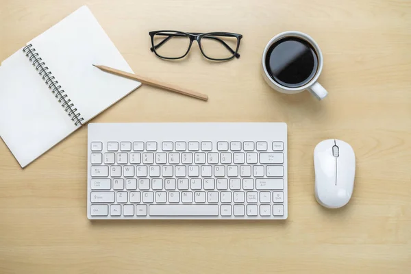 Office desk workspace and table background. Stock Photo by ©BiancoBlue ...