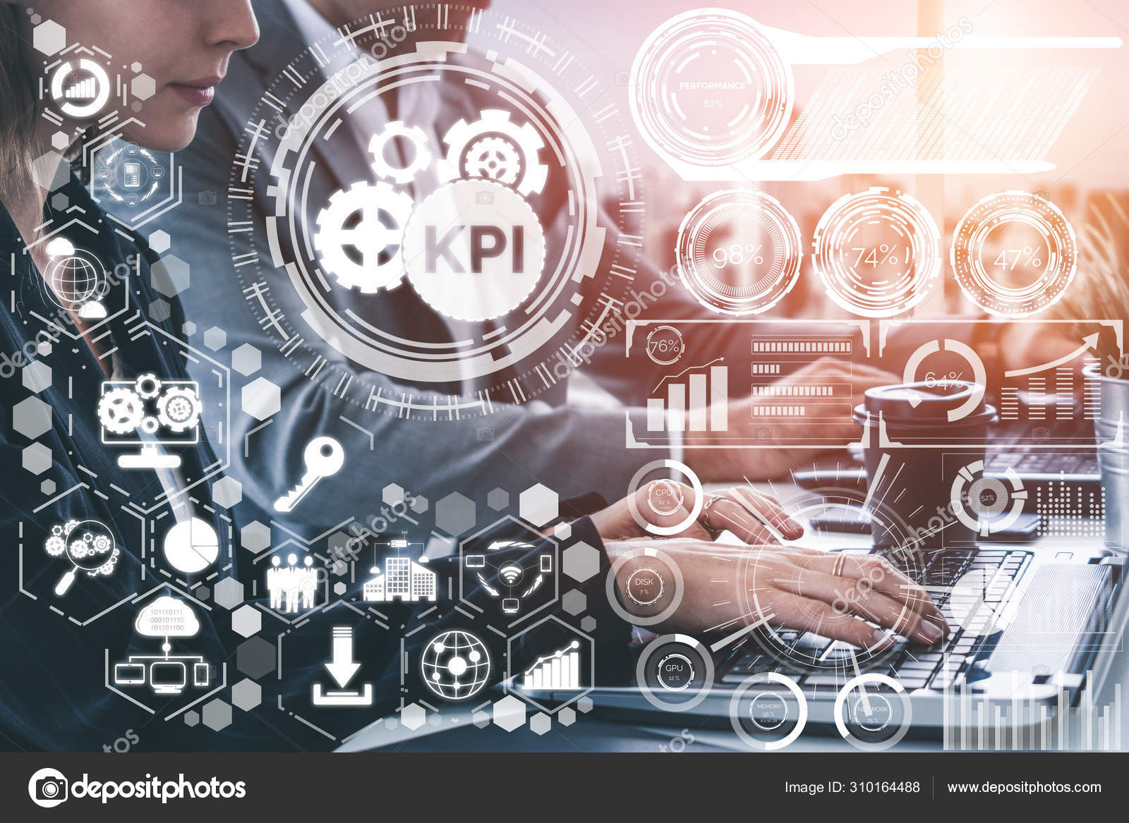 KPI Key Performance Indicator for Business Concep — Stock Photo ...