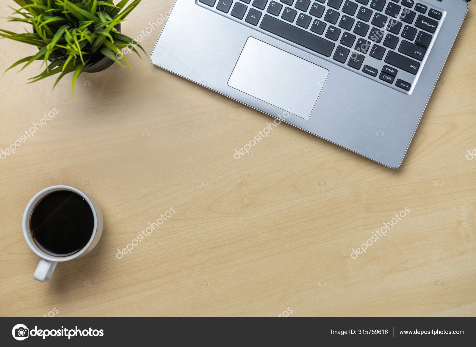 Office Desk Workspace Table Background Top View Flat Lay Objects Stock ...