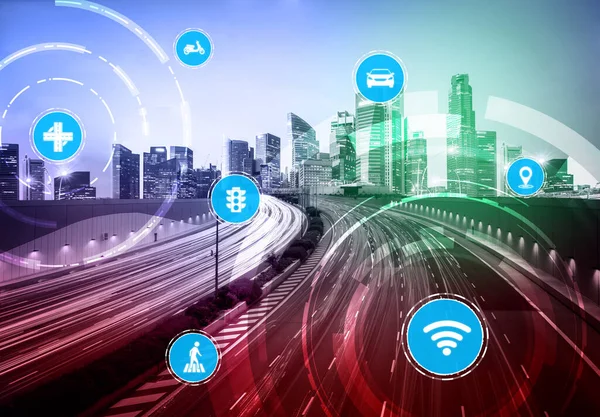 Smart city concept Stock Photo by ©jamesteohart 139448258