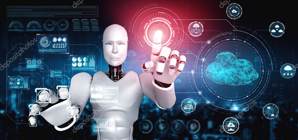 Robot de IA que utiliza la tecnología de computación en nube para ...